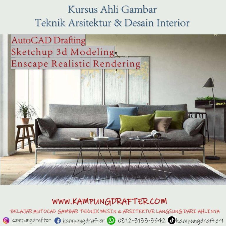 Belajar Modeling Arsitektur & Rendering Interior: Menjadi Arsitek ...